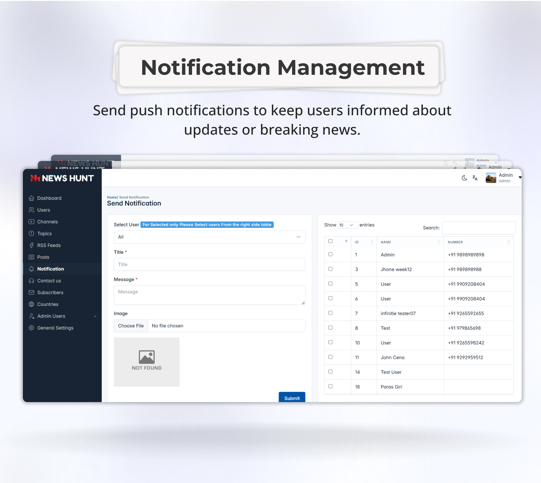 News Hunt - Flutter News app for Android and iOS with Laravel Admin Panel by infinitietech